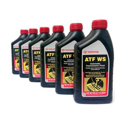 Toyota Lexus Sion ATF WS Transmission Fluid 00289-ATFWS OEM Case of 6 ...