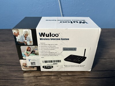 Wuloo WL666-P2 Wireless Intercoms System - Black NEW OPEN BOX ...
