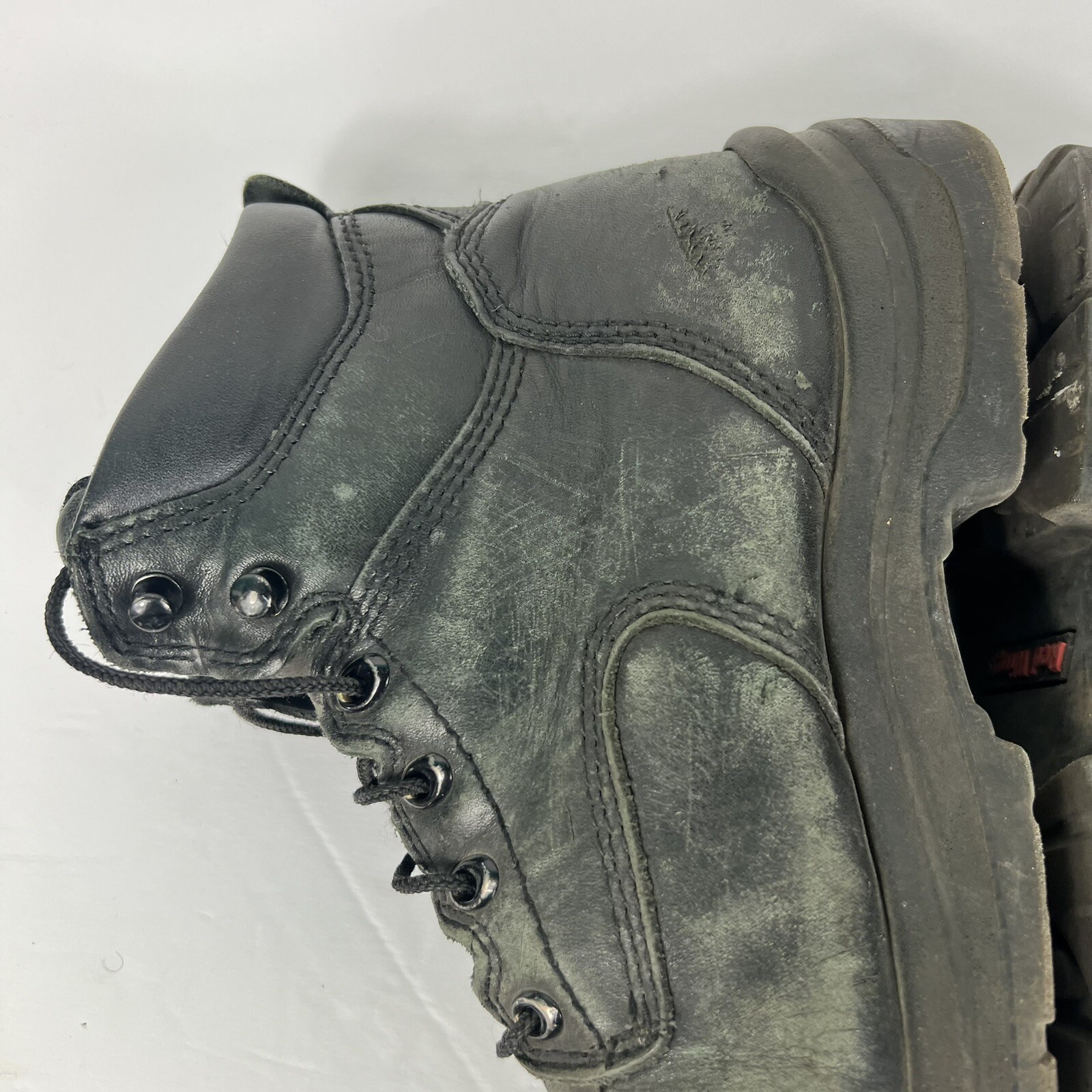 Red Wing King Toe Work Boots Men’s 9 Black Leather Mo… - Gem