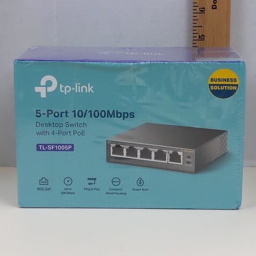TP-Link PoE Desktop Switch 5 Port 10/100 Mbps Model TL-SF1005P ...