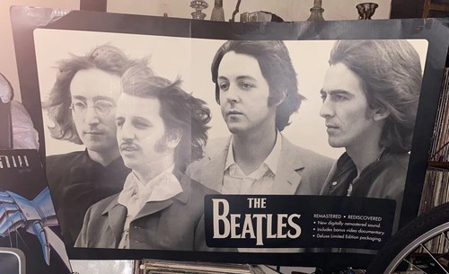 The Beatles Promo Album Poster Thick Cardboard Stock Store Display used ...