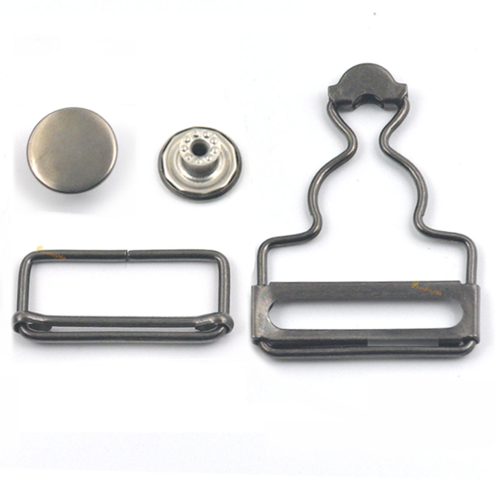 Dungaree Fastener Clip Brace Buckle& Suspender Bib Button Rivet ...
