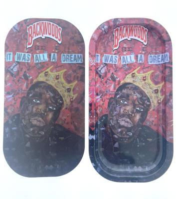 Backwoods Rolling Tray With Magnetic Lid 4'' x 7'' With Design | eBay