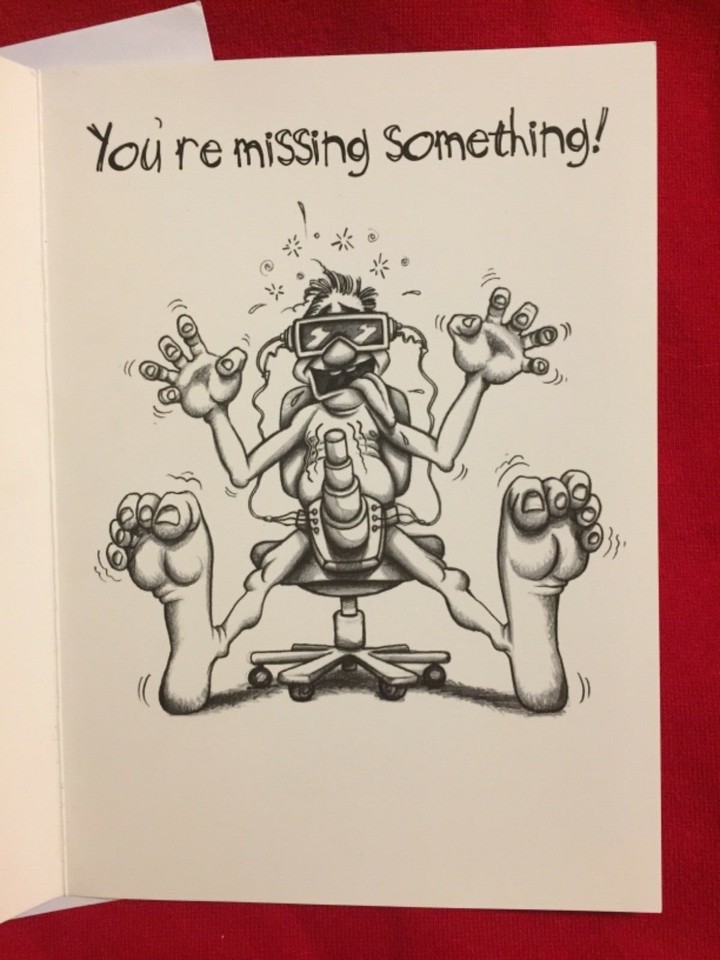 Naughty Greeting Card Funny Humor Virtual Reality Sarcastic Joke ...
