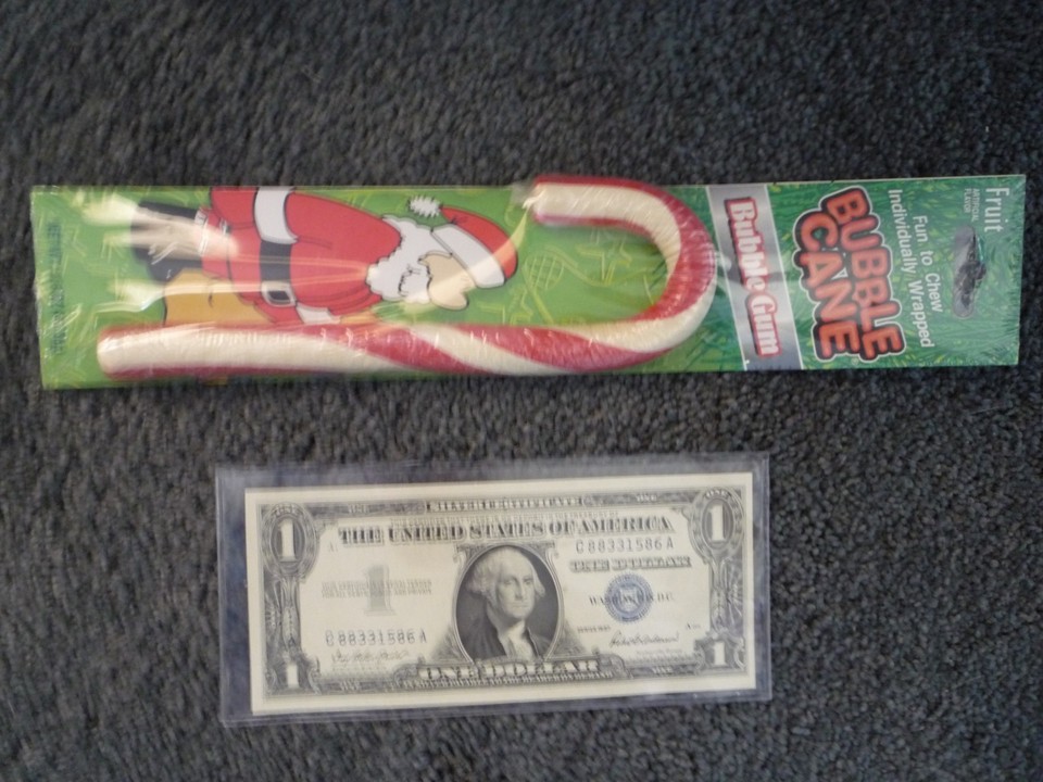 Vintage Amurol Bubble Candy Cane gum Fruit Flavor 2000 unused sealed ...