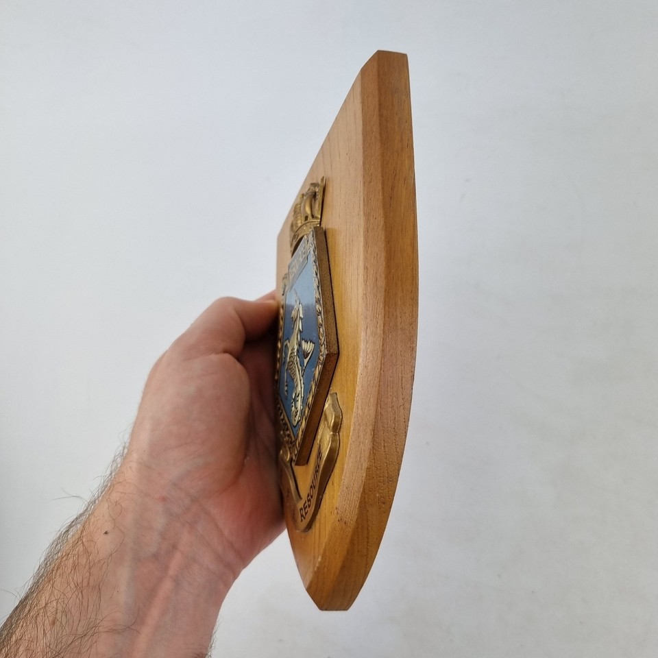 Vintage "RFA Resource" Ship Military Wall Plaque Royal Fleet Auxiliary ...