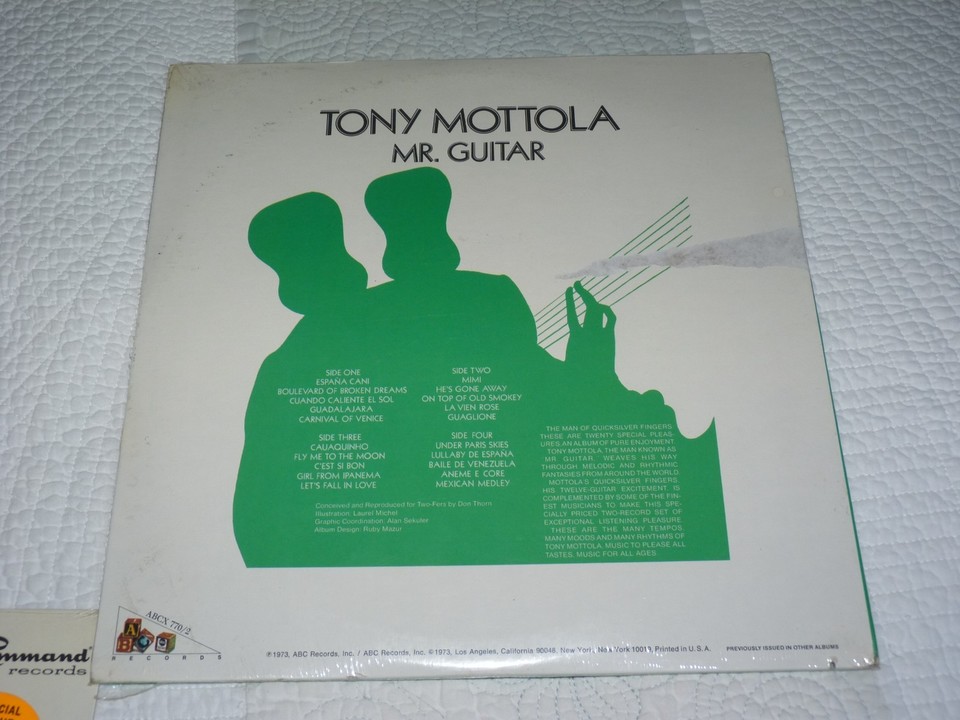 TONY MOTTOLA * MR. GUITAR | eBay