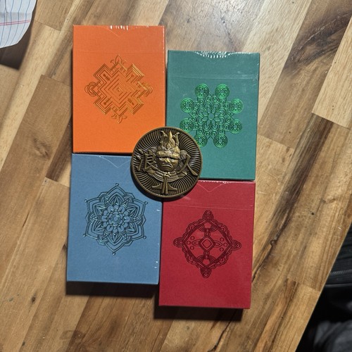 KWP Ronin Playing Card 4 Suite Decks Set And Dealer Coin | eBay