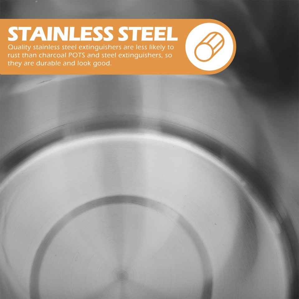 Outdoor Fire Fighting Bucket Water Storage Stainless Steel Barrel | eBay UK