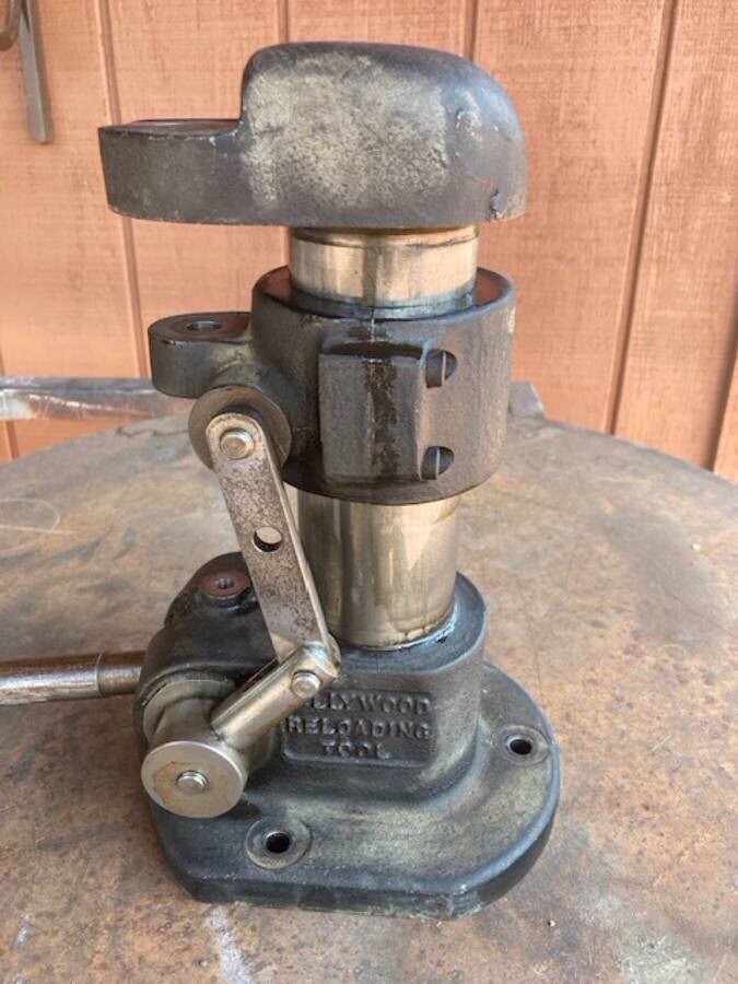 HOLLYWOOD GUN SHOP VINTAGE RELOADING PRESS TOOL SINGLE STAGE | eBay