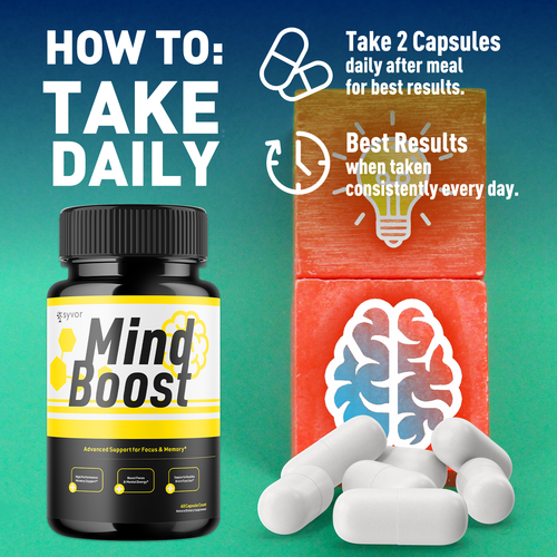 (1 Pack) Mind Boost Nootropic All Natural Brain Supplement MindBoost 60 ...