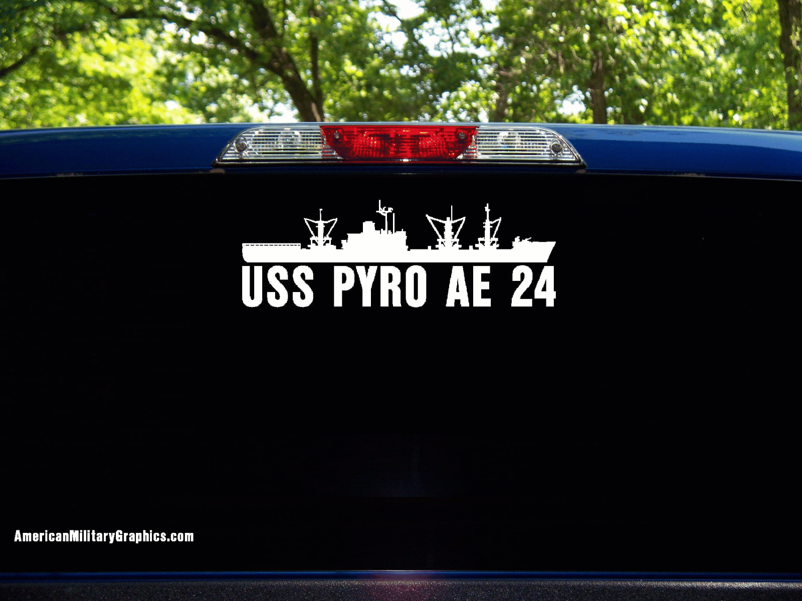USS PYRO AE 24 Silhouette Decal U S Navy USN Military | eBay