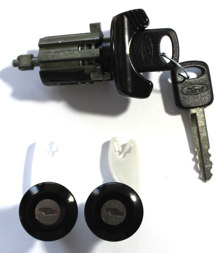 Ford Ignition Switch Lock Cylinder + Pair (2) Door Lock Cylinder W/2 ...