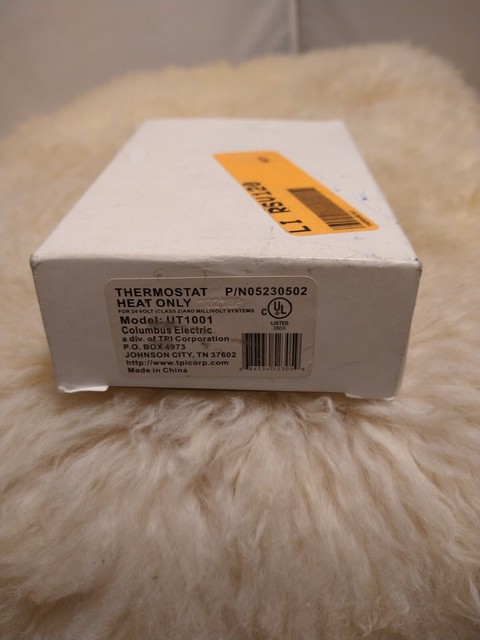 HEAT ONLY THERMOSTAT COLUMBUS ELECTRIC UT1001 24 Volt (P/N 05230502 ...