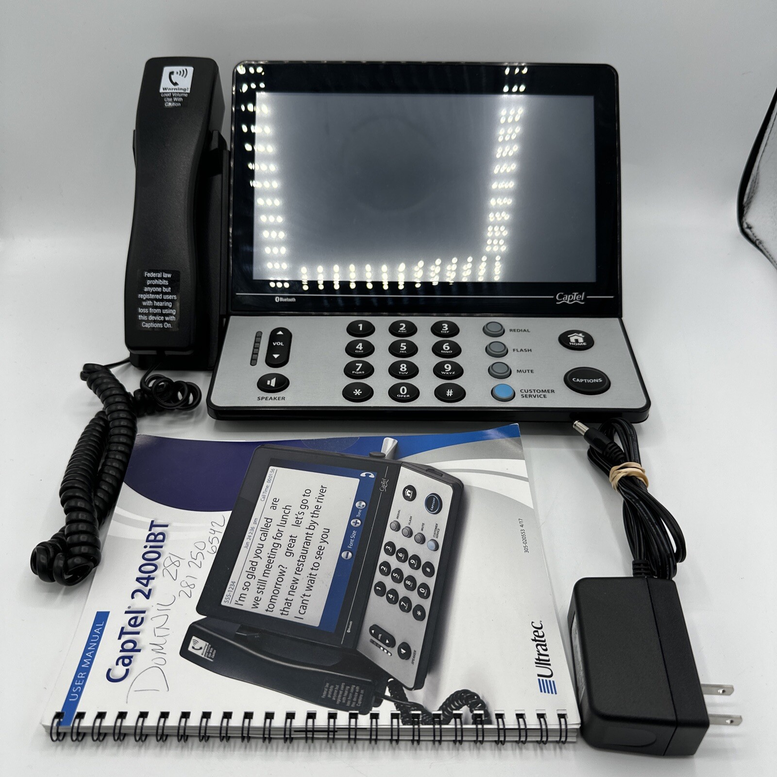 Ultratec Captel 2400iBT Hearing Impaired Touch Caption Telephone | eBay