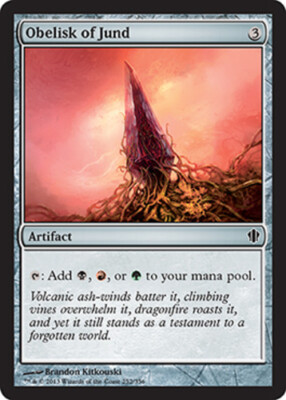 Obelisk of Jund ~ Lightly Played Commander 2013 MTG Magic UltimateMTG ...