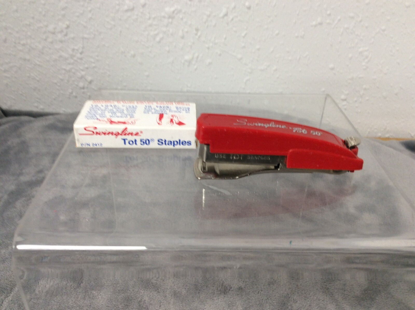 Vintage Swingline Tot 50 Red Mini Small Pocket Drawer Stapler Made In ...