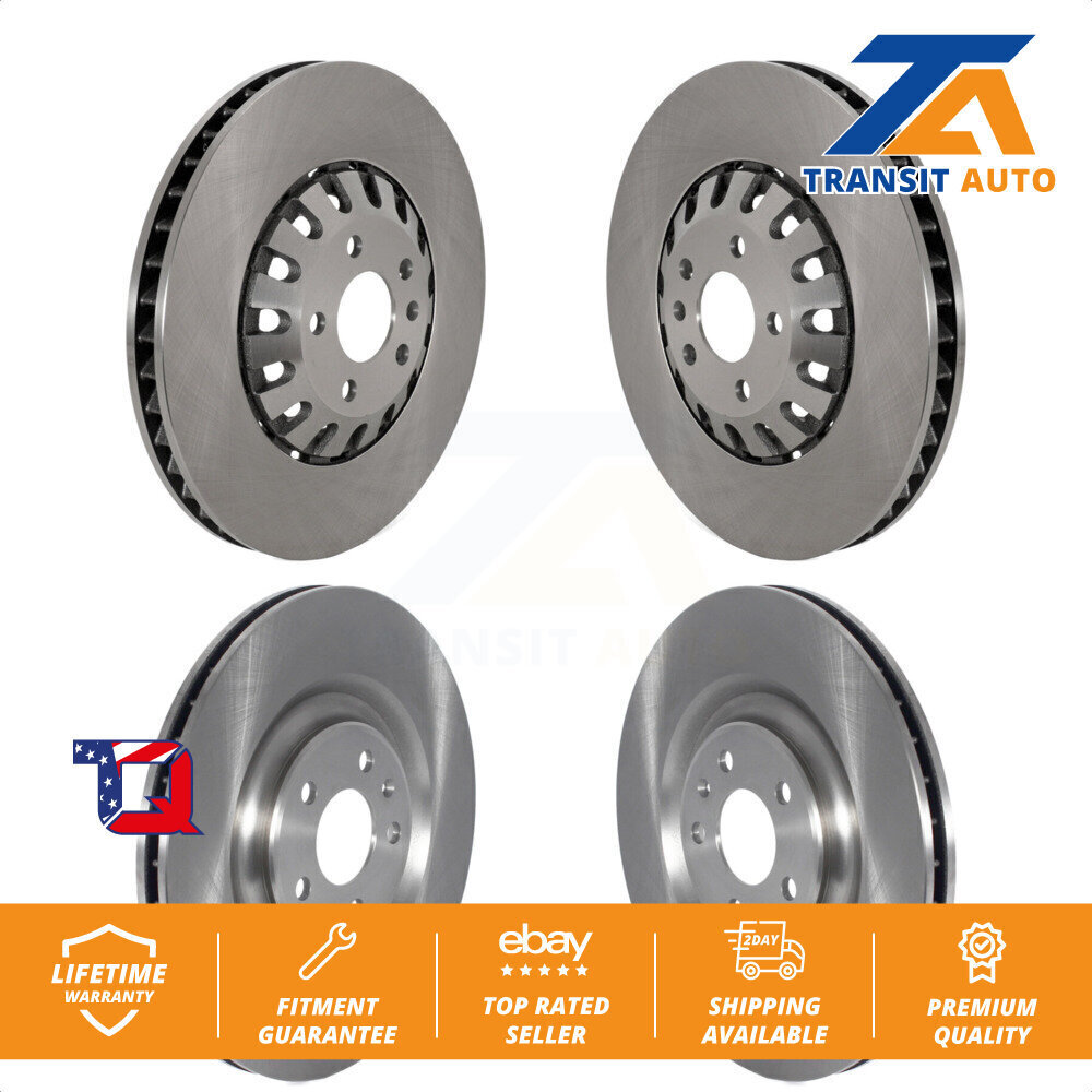 Front Rear Disc Brake Rotors Kit For Audi Q7 Q8 e-tron Quattro ...