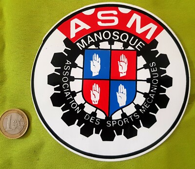 Autocollant sticker Auto Moto Association des Sports Mécaniques ASM ...