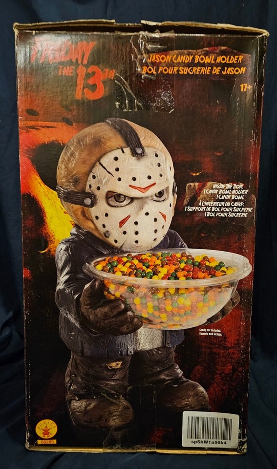 Friday the 13th Jason Candy Bowl Holder Halloween Horror made by Rubies ...