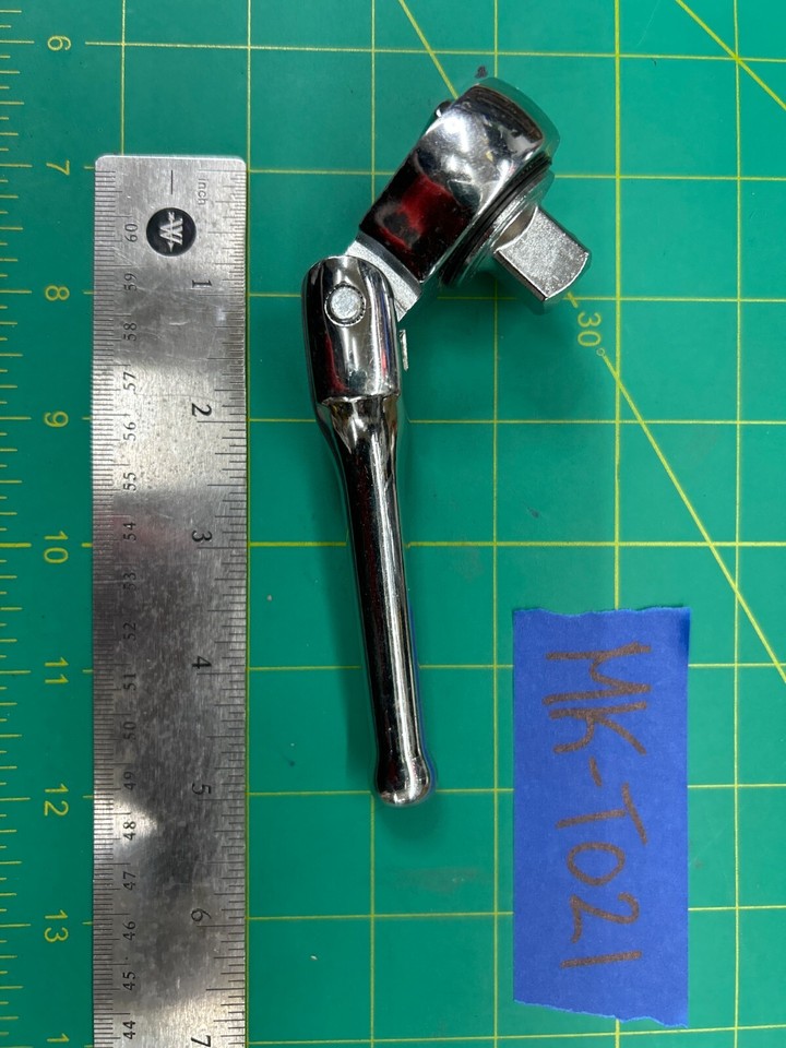 Vintage 5.75" Pittsburgh Pro Stubby Flex Head Ratchet Tool, Made In U.S ...