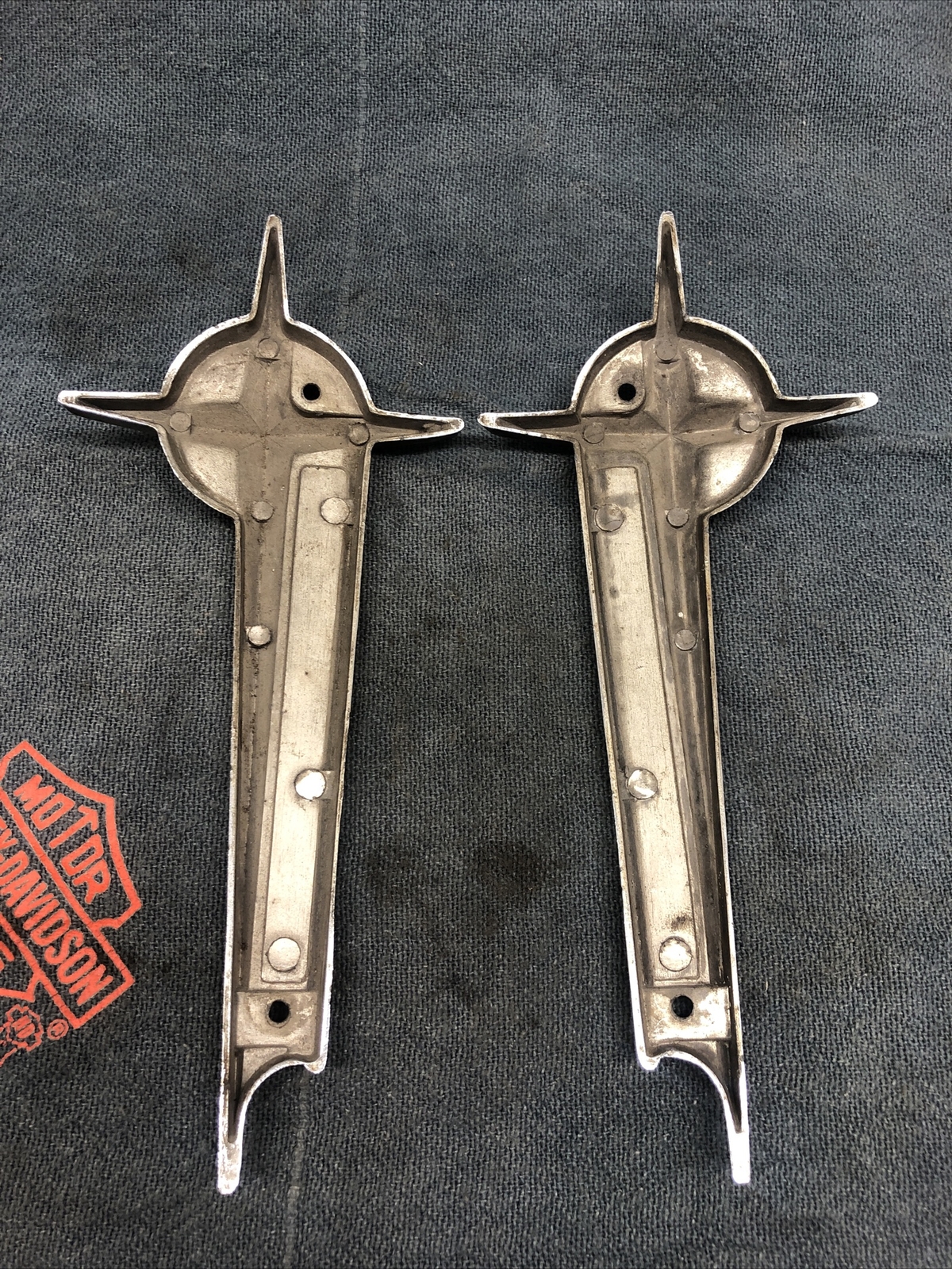 Harley Panhead Gas Tank Emblems 1961 - 1962 Badges OEM ! | eBay