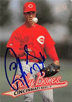 Ricky Bones autographed baseball card Cincinnati Reds, FT 1997 Fleer ...