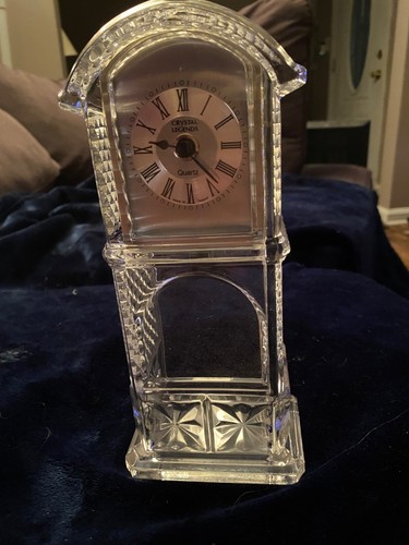 Crystal Legends By Godinger Quartz Clock 10” 24% Lead Crystal [Working ...