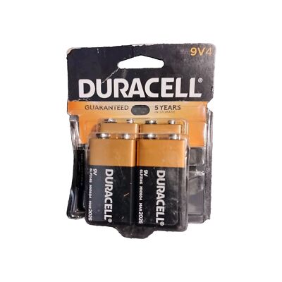 Duracell 9 Volt Batteries (4 Pack) Exp 03/2026 Factory Sealed ...