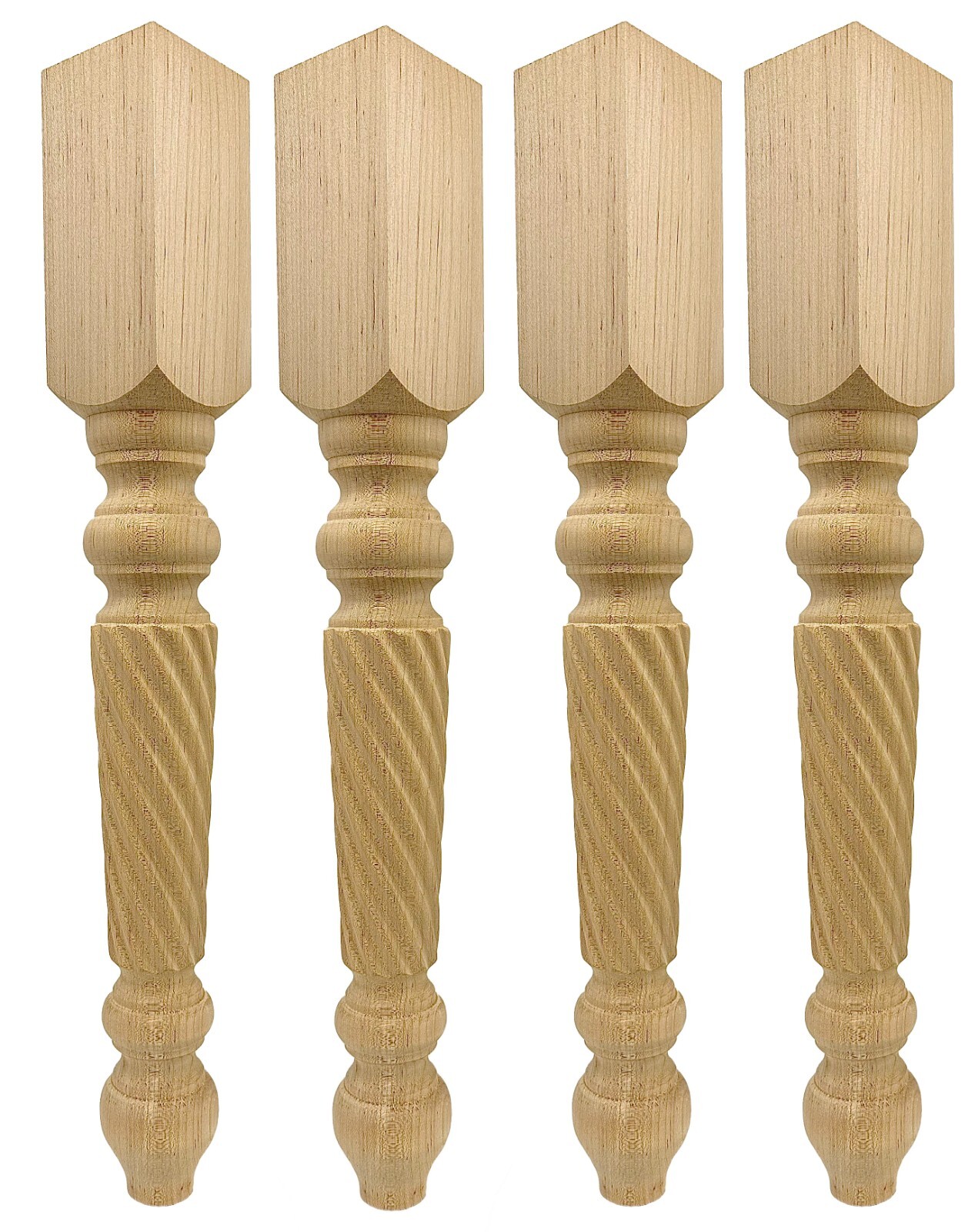 Narrow Roped Walton End Table Leg 21 1/4 in Tall x 2 3/4 in Wide Set of ...