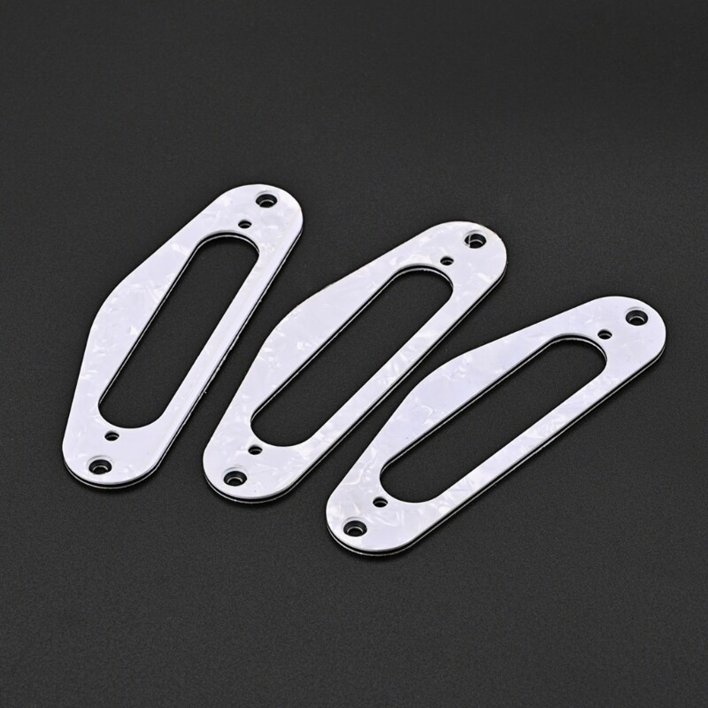 3Pcs Guitar Single Coil T-Style Neck Pickup Surround White | eBay