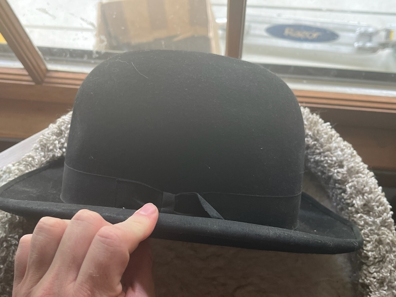 VINTAGE JOHN B STETSON BOWLER HAT 1900 7 1/8 | eBay