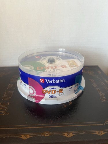 Verbatim Life Series Color DVD-R Discs, 16x Speed 4.7gb 120 min, 25 ...