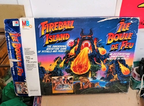 Fireball Island Table Top Board Game 1986 Milton Bradley French ...