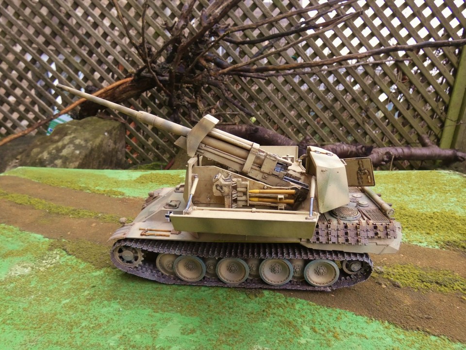 1/35 Built Cromwell Models Resin German 88 mm Flak 41 Flakpanther AA ...