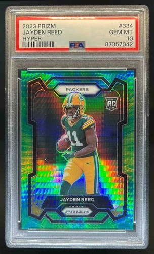 2023 Panini Prizm Jayden Reed Rookie RC Hyper Rookie #62/175 Packers ...