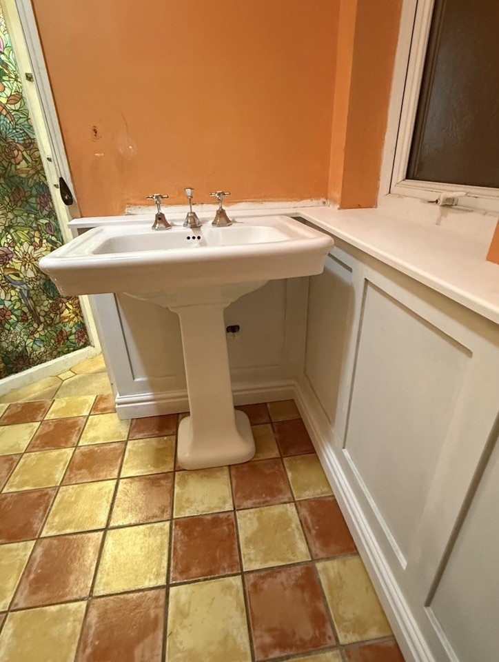 Fired Earth White Porcelain Sink with Taps | eBay UK