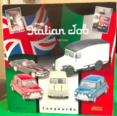 LLEDO 5 x MODEL SET "THE ITALIAN JOB" MINI RACE CARS ,E-TYPE & VAN MINT ...