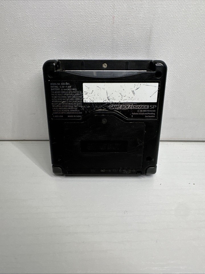 Nintendo Gameboy Advance GBA SP Handheld System Console Onyx Black ...