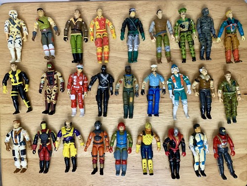GI Joe ARAH Vintage O-Ring Figure Lot #30 Destro Snake Eyes Firefly G.I ...
