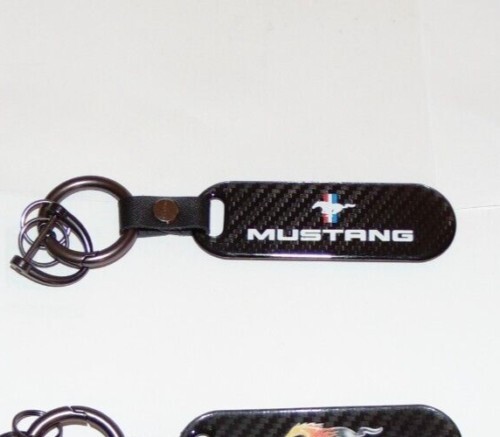 Mustang Black Pony Horse Key Chain Fob Ring 1 Keychain GT 500 Cobra ...