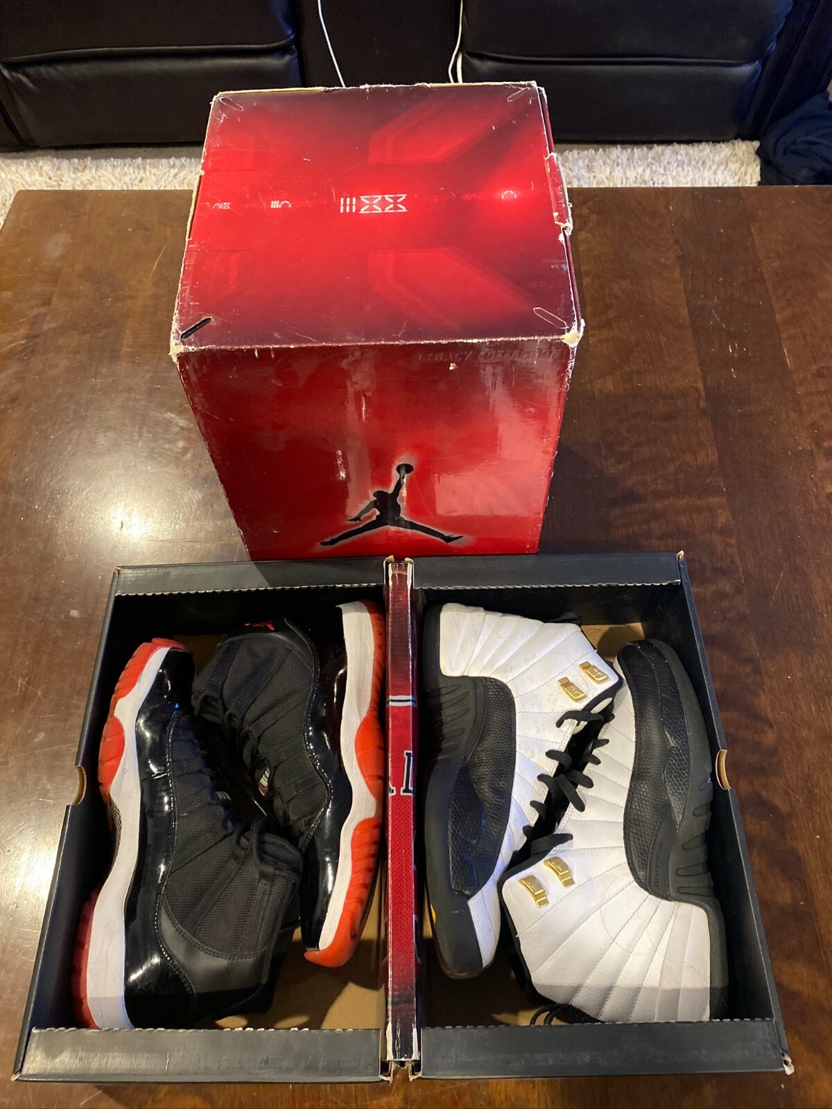 AIR JORDAN XI XII COUNTDOWN 23 Pack JORDANS COLLEZIONE Size 6.5Y Make ...