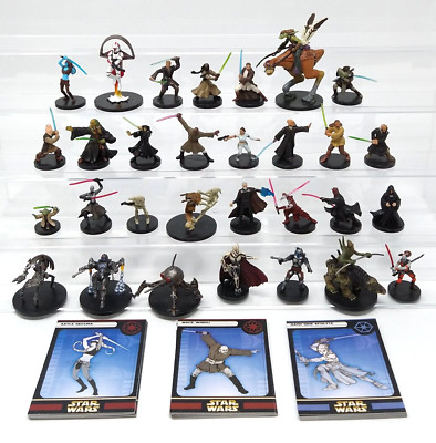 Star Wars Miniatures: Clone Strike Lot - 30 Miniatures with Cards ...