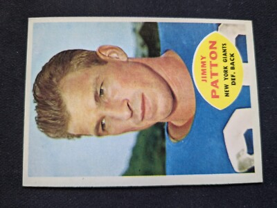 1960 Topps Football Card # 79 Jim Patton - New York Giants (EX) | eBay