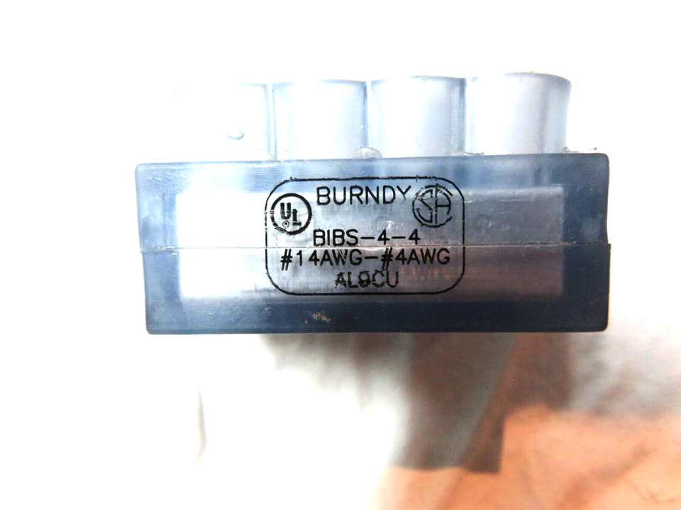 BURNDY Multiple Wire Term Multiple Tap Connector , BIBS-4-4 14AWG-44WG ...