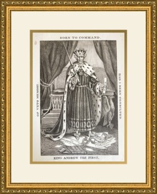 King Andrew the First , 1833 Campaign Poster Framed Repro | eBay