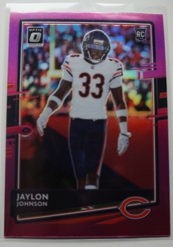 2020 Panini Donruss Optic Football JAYLON JOHNSON Rookie Card RC Pink ...