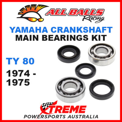 All Balls 24-1022 Yamaha TY80 TY 80 1974-1975 Crankshaft Main Bearings ...