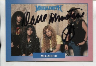 MEGADETH metallica DAVE MUSTAINE signed AUTOGRAPH 3441 | eBay