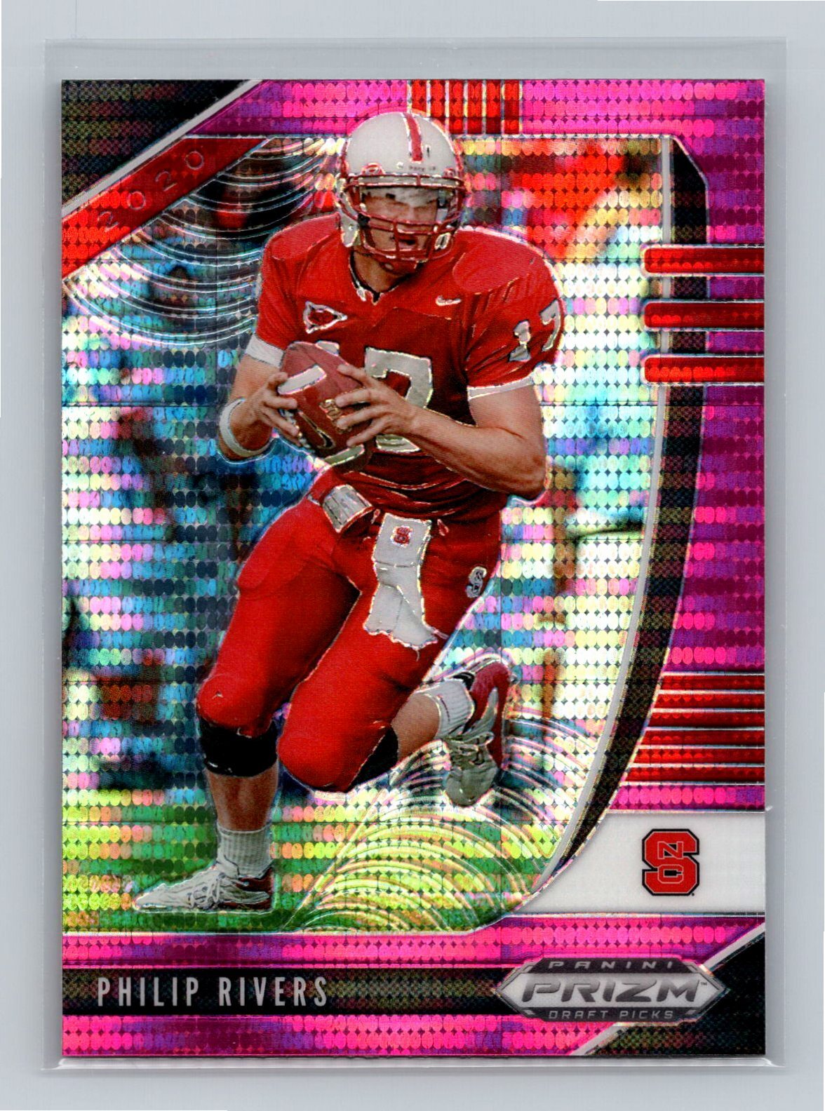 Philip Rivers 2020 Panini Prizm Draft Picks #83 Prizms Pink Pulsar | eBay